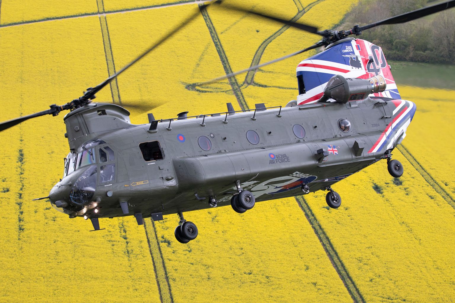 RAF celebrates Chinook 40-year anniversary with special design
