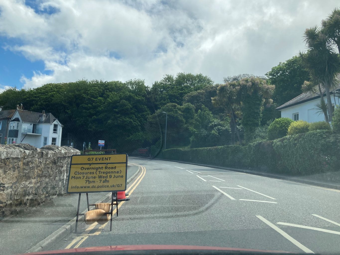 Extra travel restrictions on main road to St Ives ahead of G7 Summit