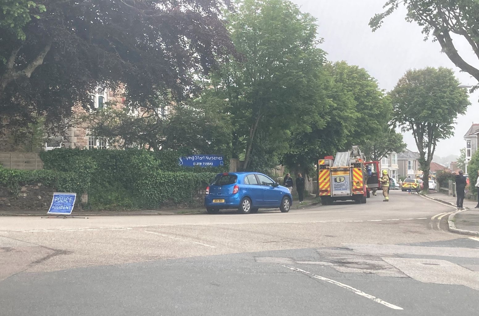 Firefighters from five stations in Cornwall battle house fire in Camborne