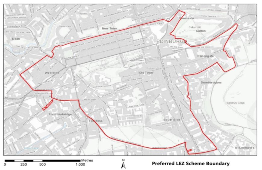 Polluting vehicles set to be banned in Edinburgh low-emission zone ...