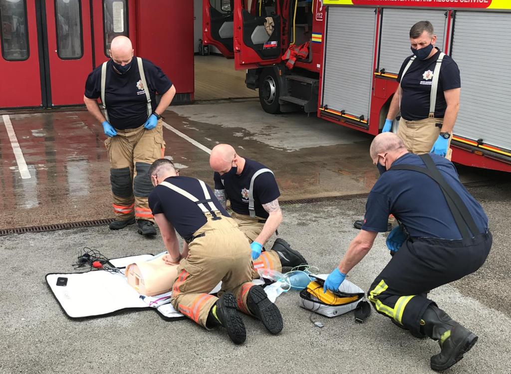Firefighters refresh CPR skills and public urged to do same