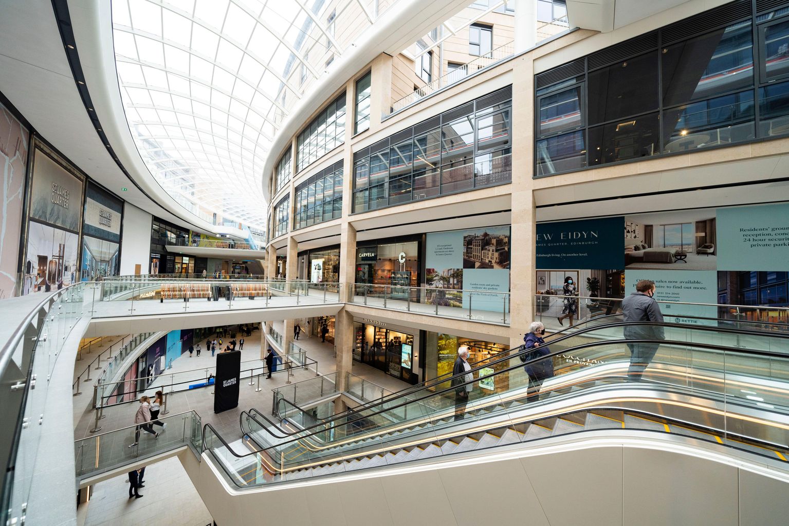 Edinburgh's St James Quarter shopping centre is open.