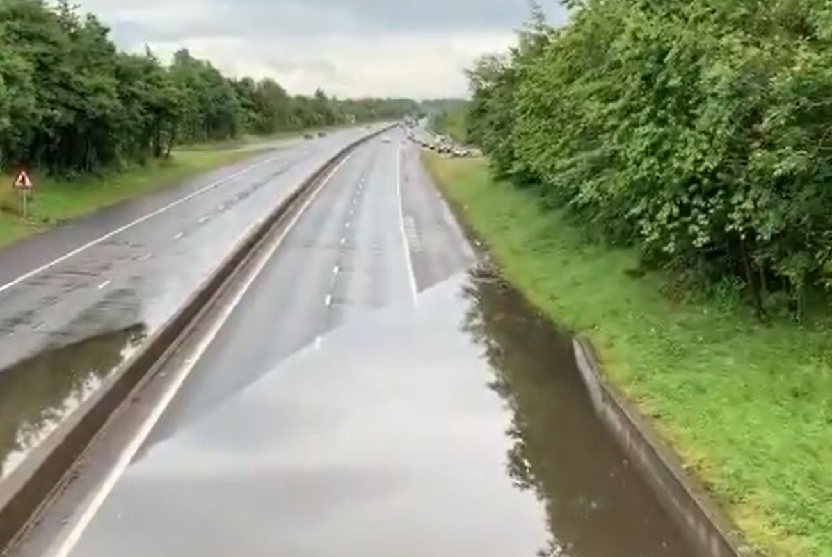 Flash flooding has caused disruption in Edinburgh.