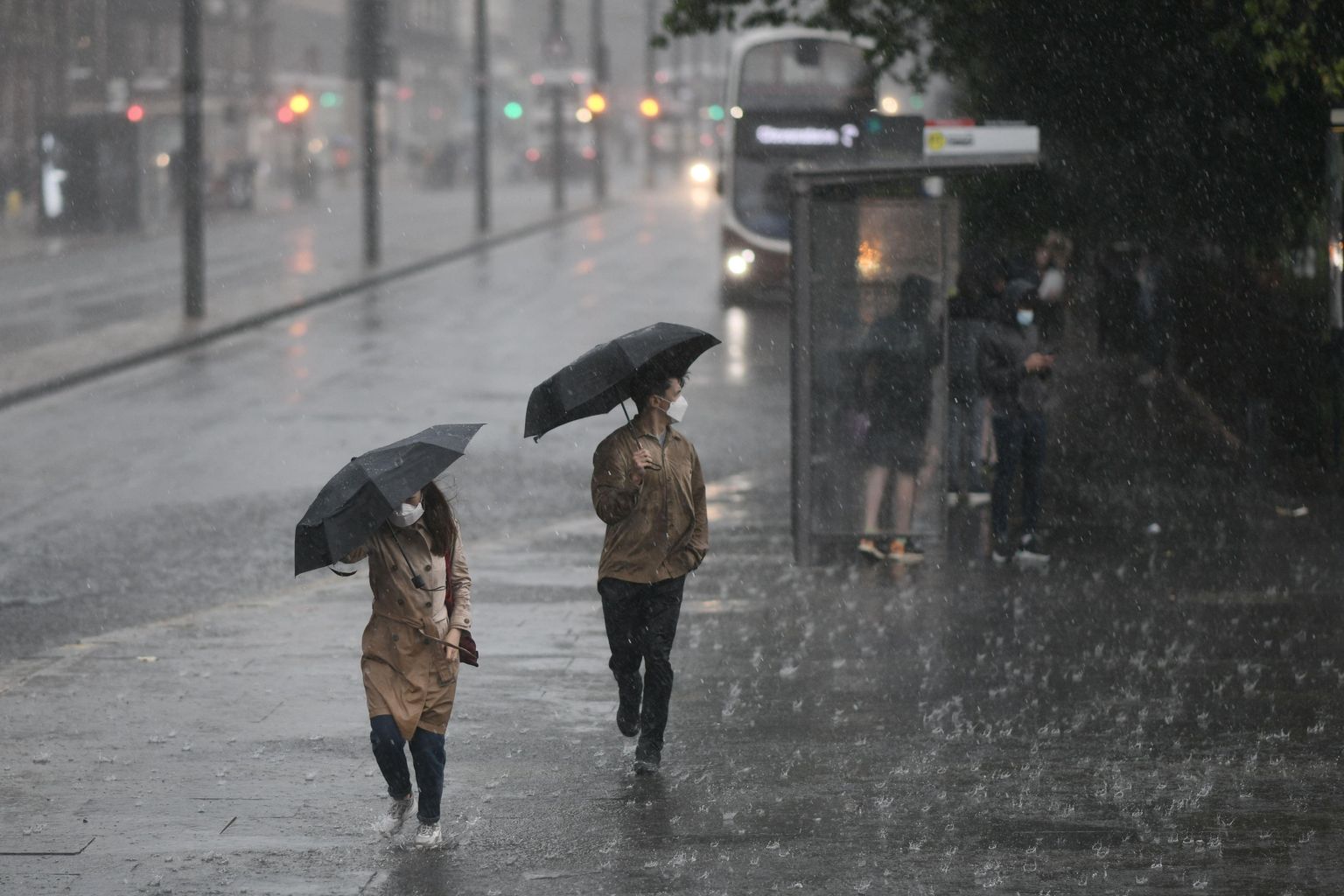 Work's underway in Edinburgh after flash floods and record rainfall.