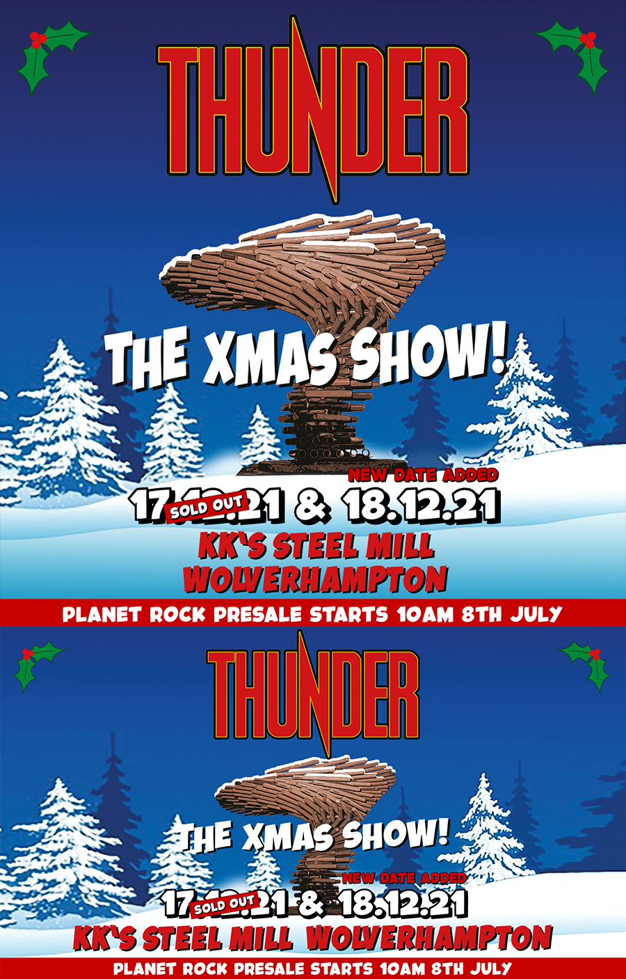 Thunder announce second December 2021 Christmas Show - pre-sale tickets