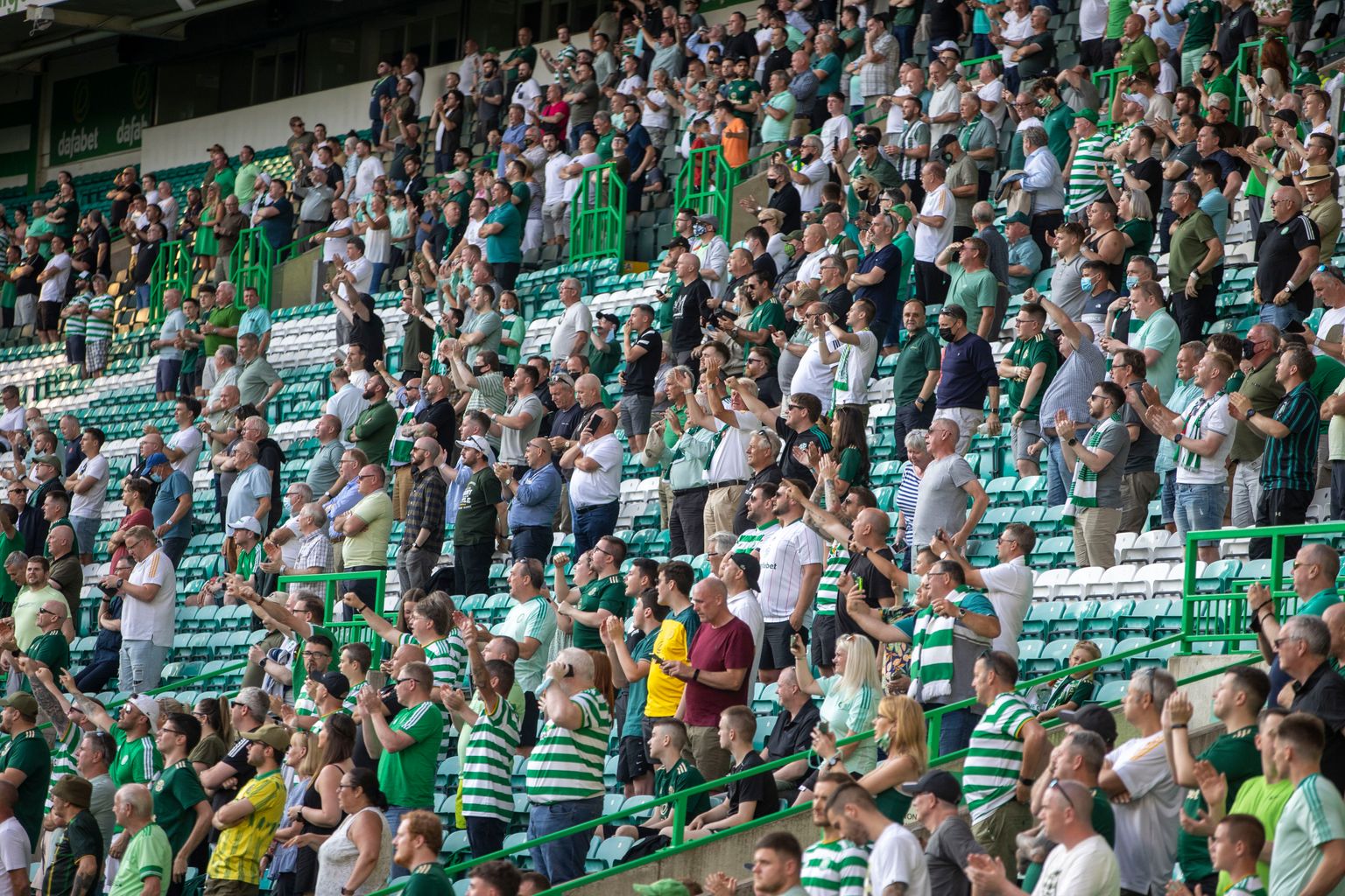 Crowd numbers increasing at Celtic Park