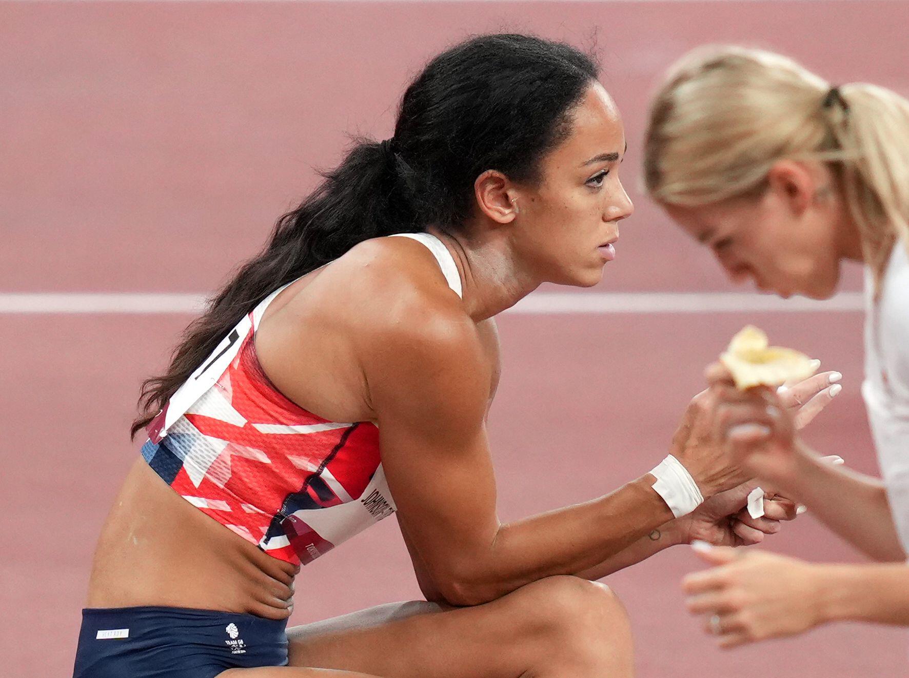 Heartbreak for Katarina Johnson-Thompson as injury ends her Olympics ...