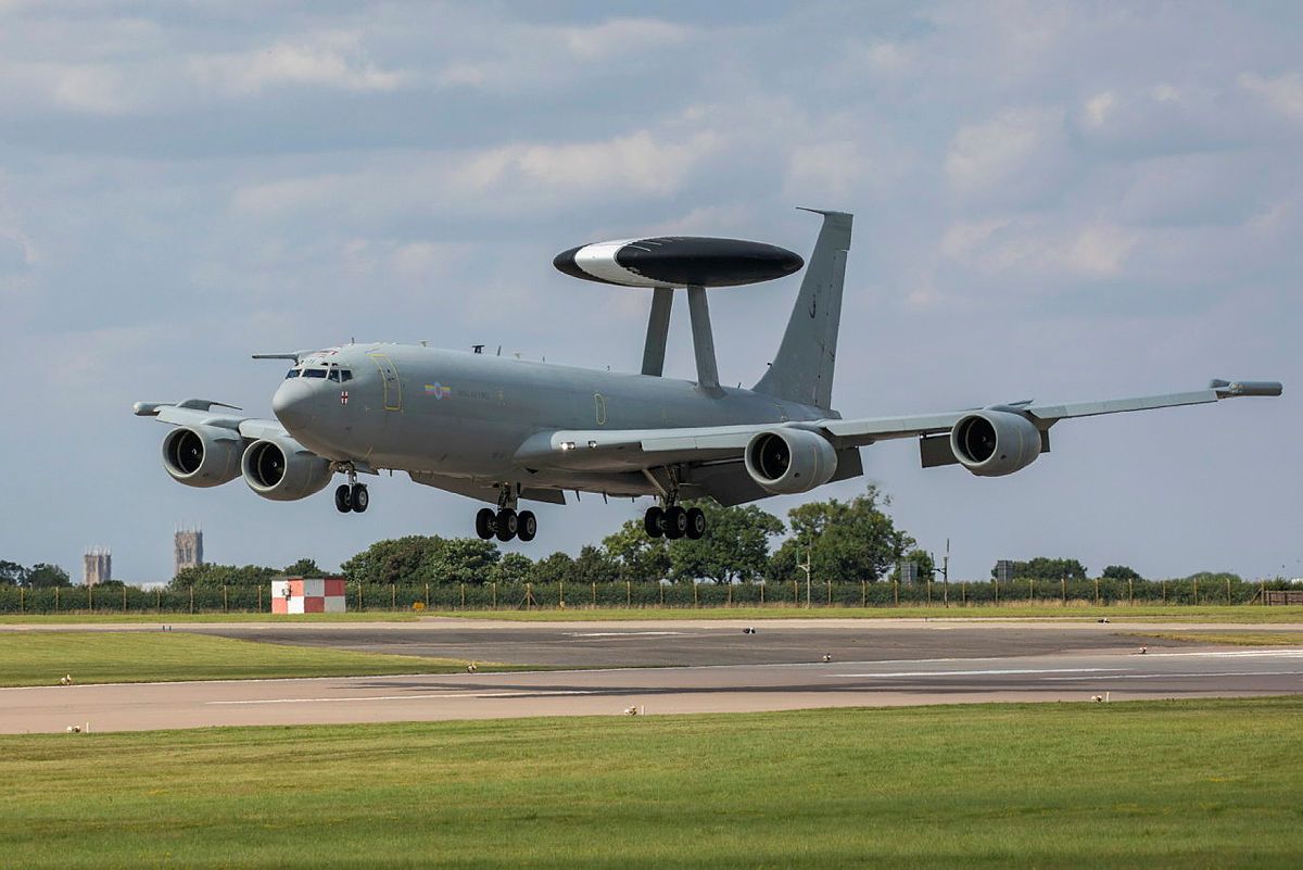 RAF Sentry jet returns home to RAF Waddington for the final time | News ...