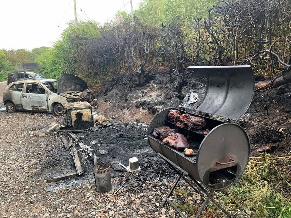 Out-of-control barbecue destroys a car in South Devon | News - Greatest ...
