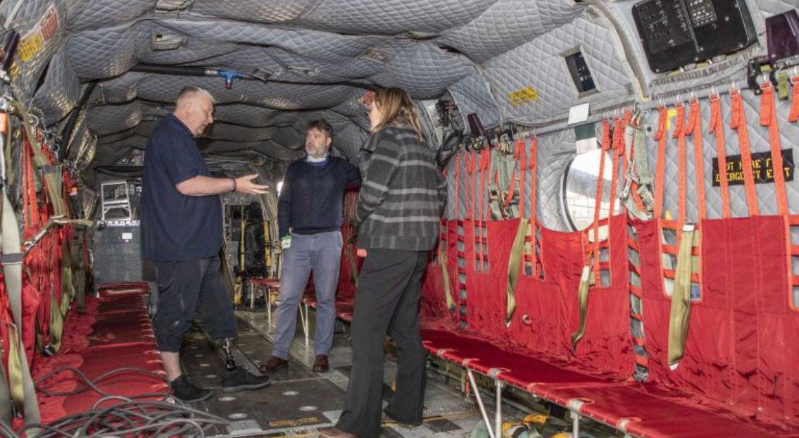 RAF veteran reunited with Odiham crew who saved his life