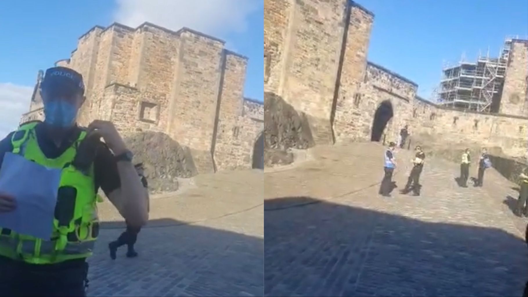 WATCH: Protesters refuse to leave Edinburgh Castle citing Magna Carta ...