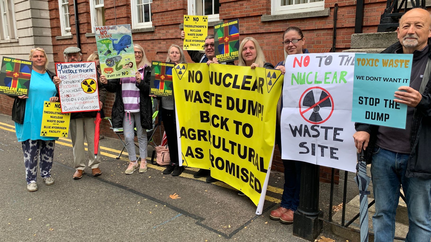 Protest held to oppose nuclear waste site on Lincolnshire coast | News ...