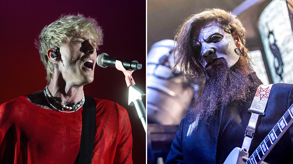 Watch Machine Gun Kelly slam Slipknot on stage at Riot Fest