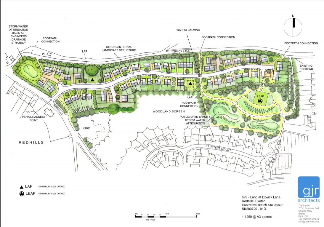 Up to 80 houses on the edge of Exeter turned down again | News ...