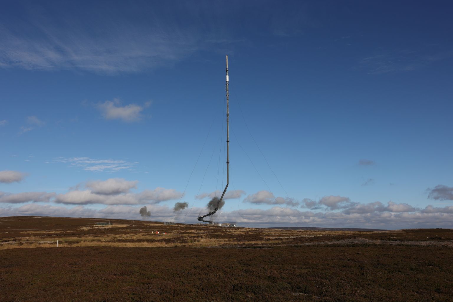 WATCH: Fire-damaged Bilsdale TV mast demolished | News - Greatest Hits ...