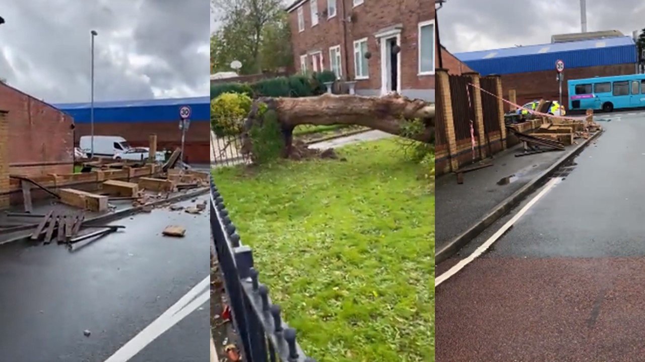 "Mini tornado" rips through Widnes