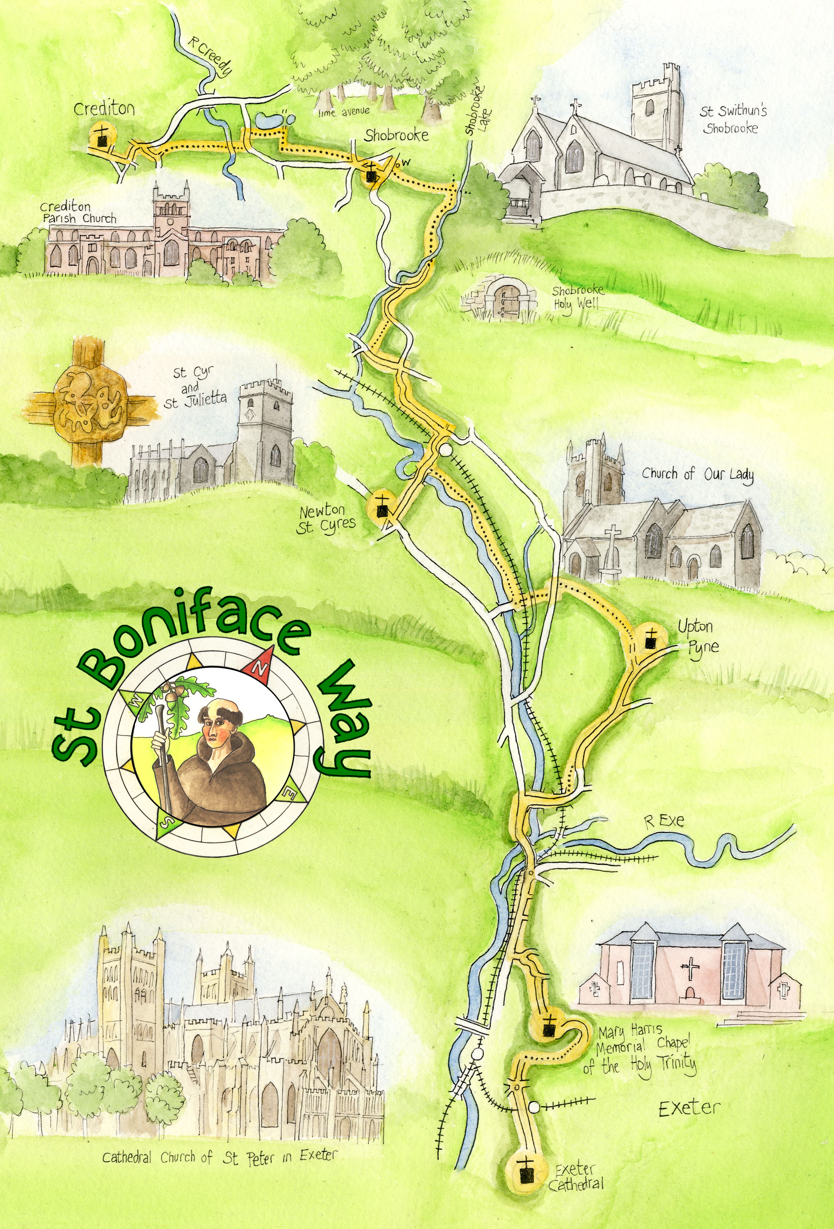 New pilgrimage route to honour Devon's patron saint launches today ...