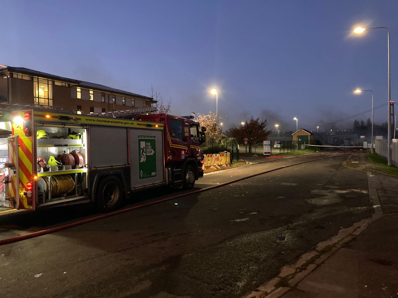 Hessle Fire: 8 Crews are still on site tackling a huge blaze at Hessle