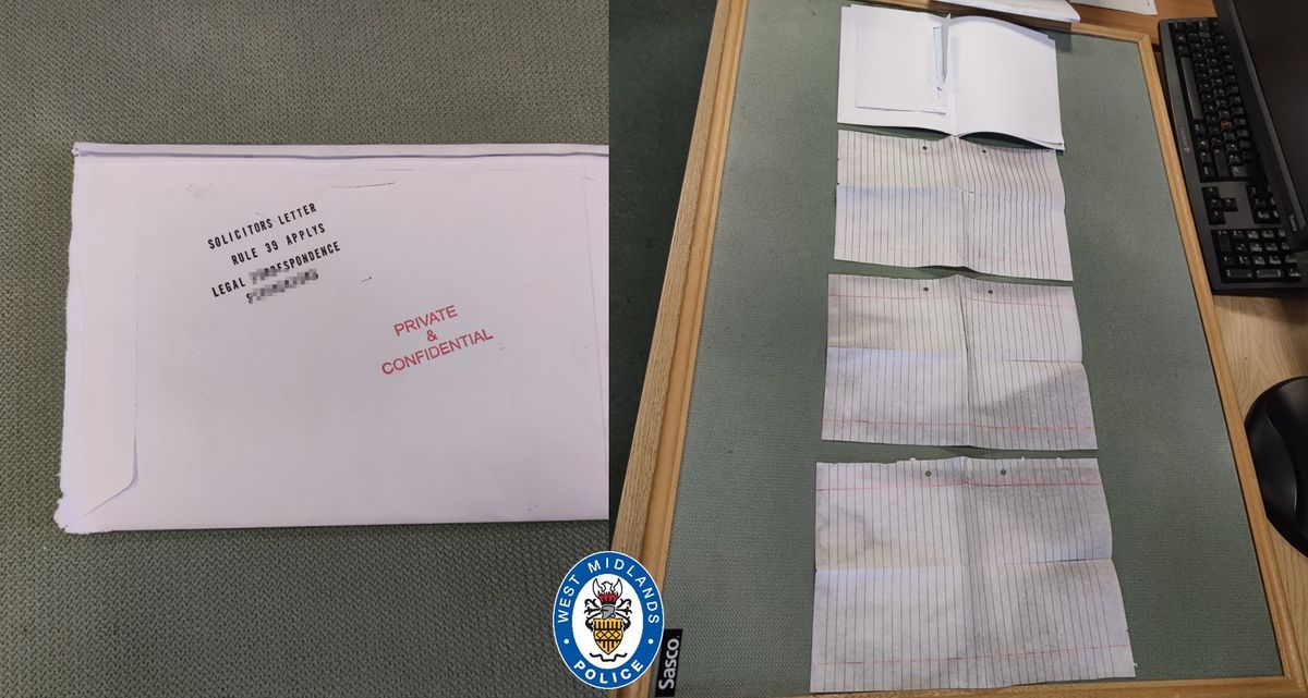 Two men arrested over ‘drug-soaked letters’ to prisons | News ...