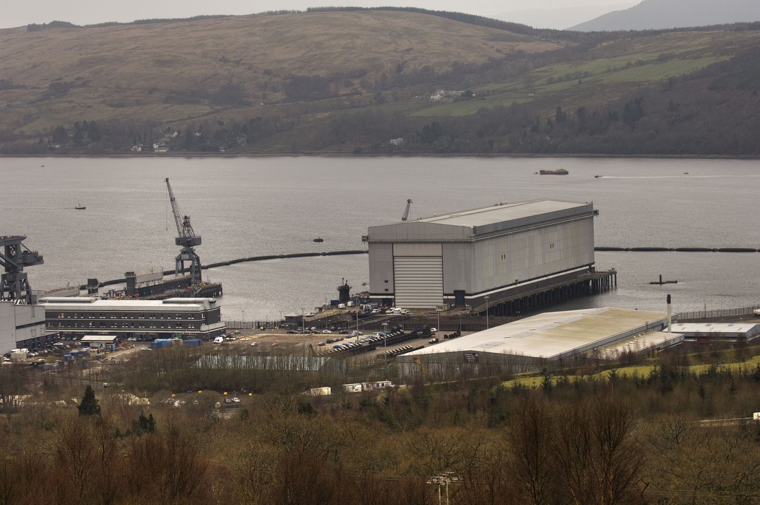 Police investigate the death of a serviceman at Faslane