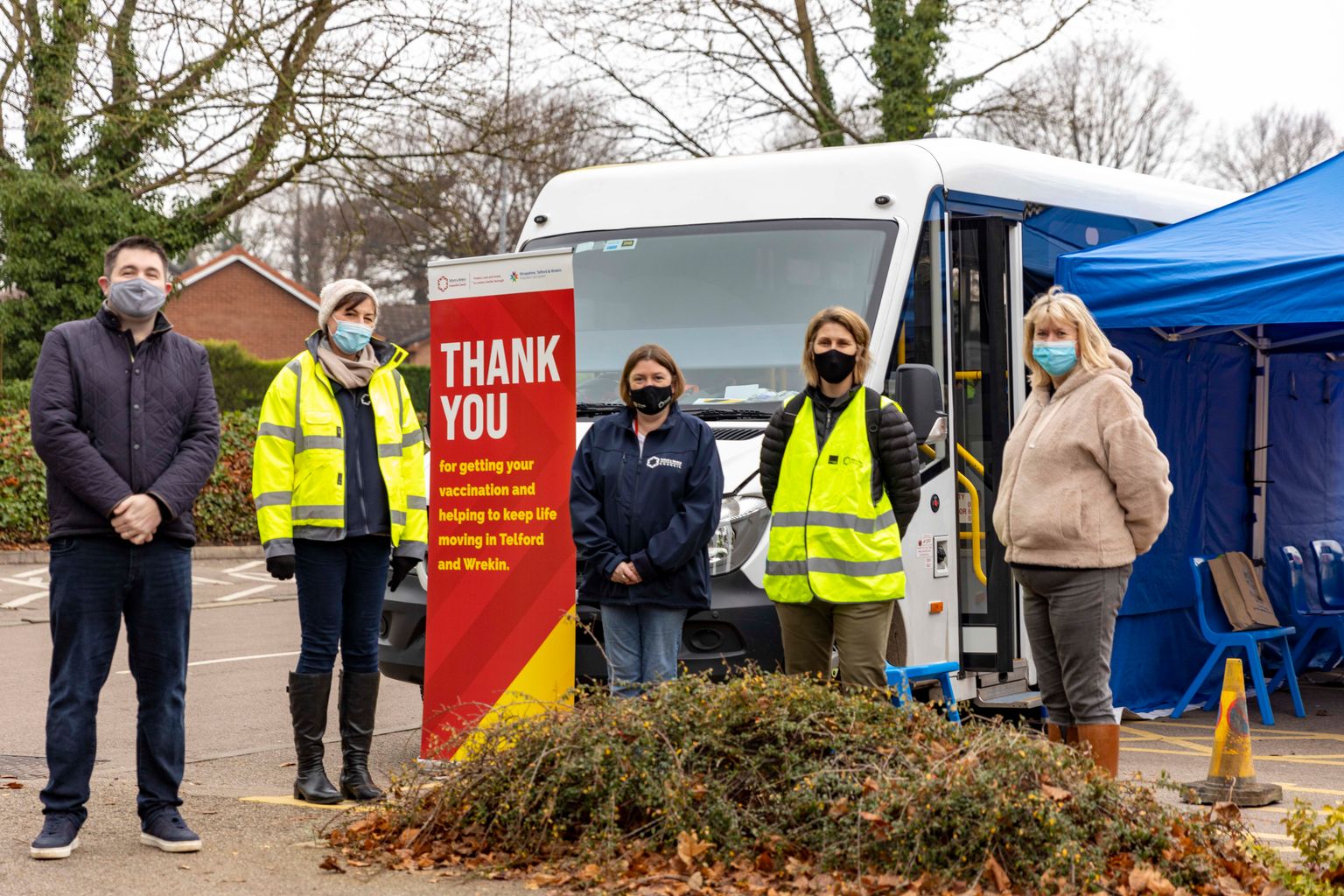 Vaccine bus helps to boost thousands of people around Telford