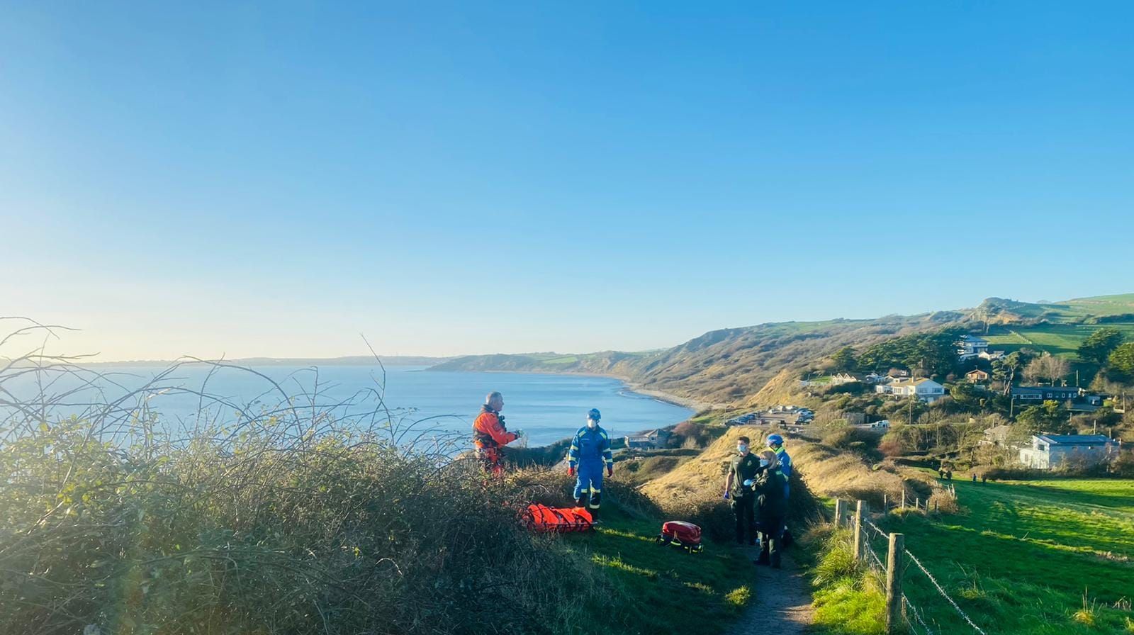 Man airlifted to hospital after collapsing on coast path near Osmington