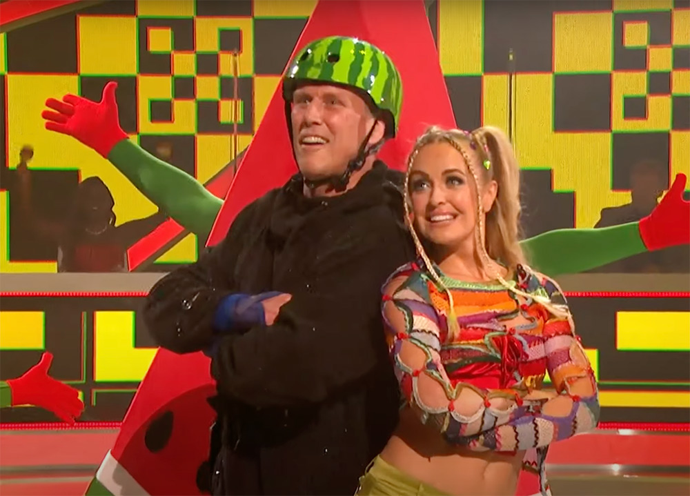 Watch Bez skate to Happy Mondays in melon helmet on Dancing on Ice