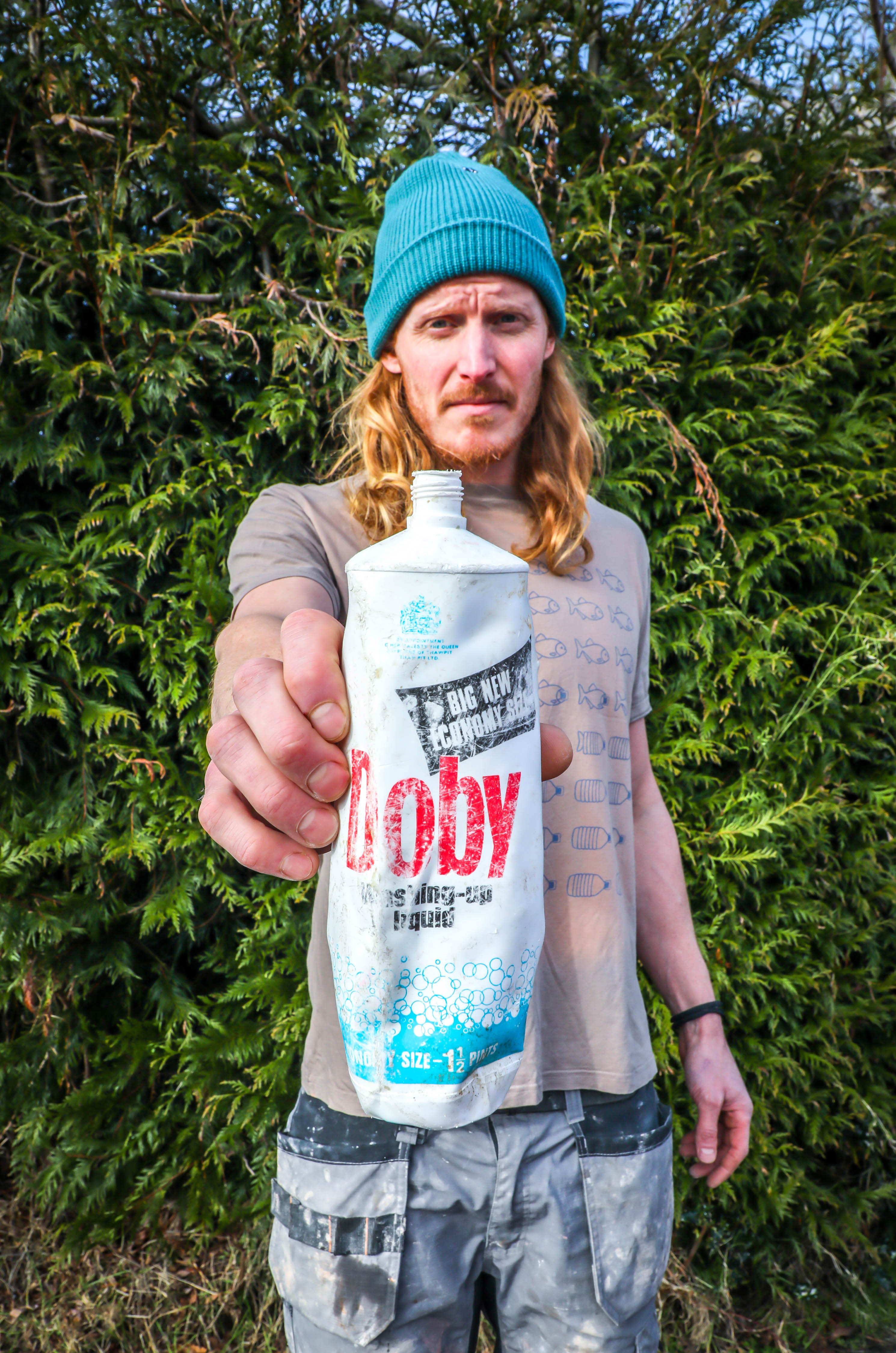 65-year-old washing up liquid bottle washes up in Dorset