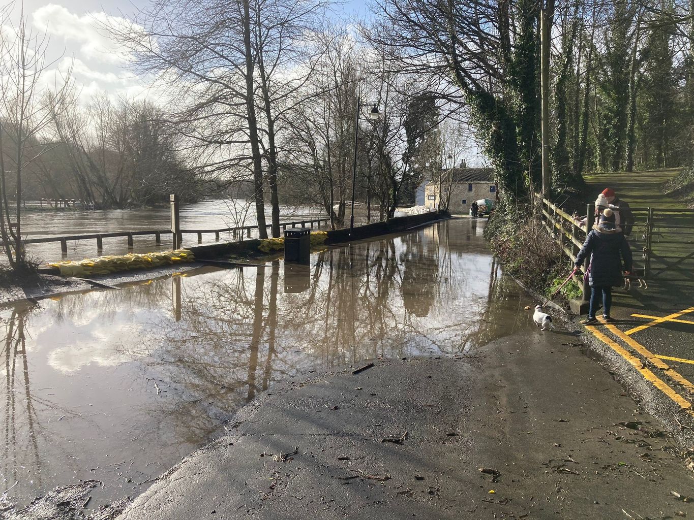 Sprotbrough hit by flooding from Storm Franklin