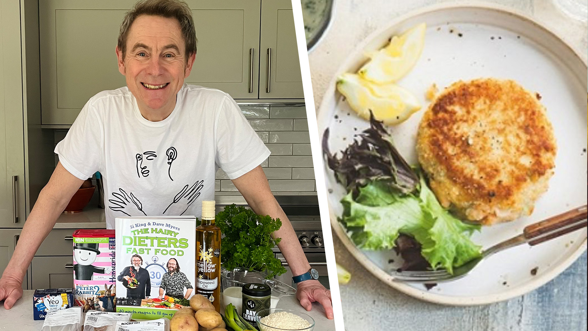 Fishcakes with Parsley Sauce recipe from Kitchen Greatest Hits