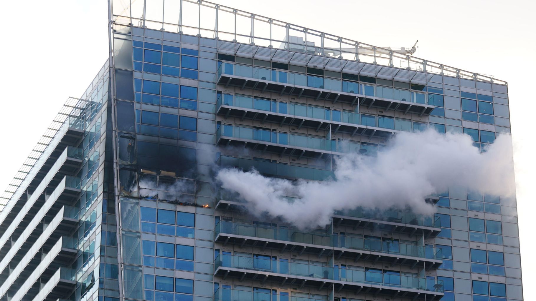 Around 125 firefighters at fire in London tower block