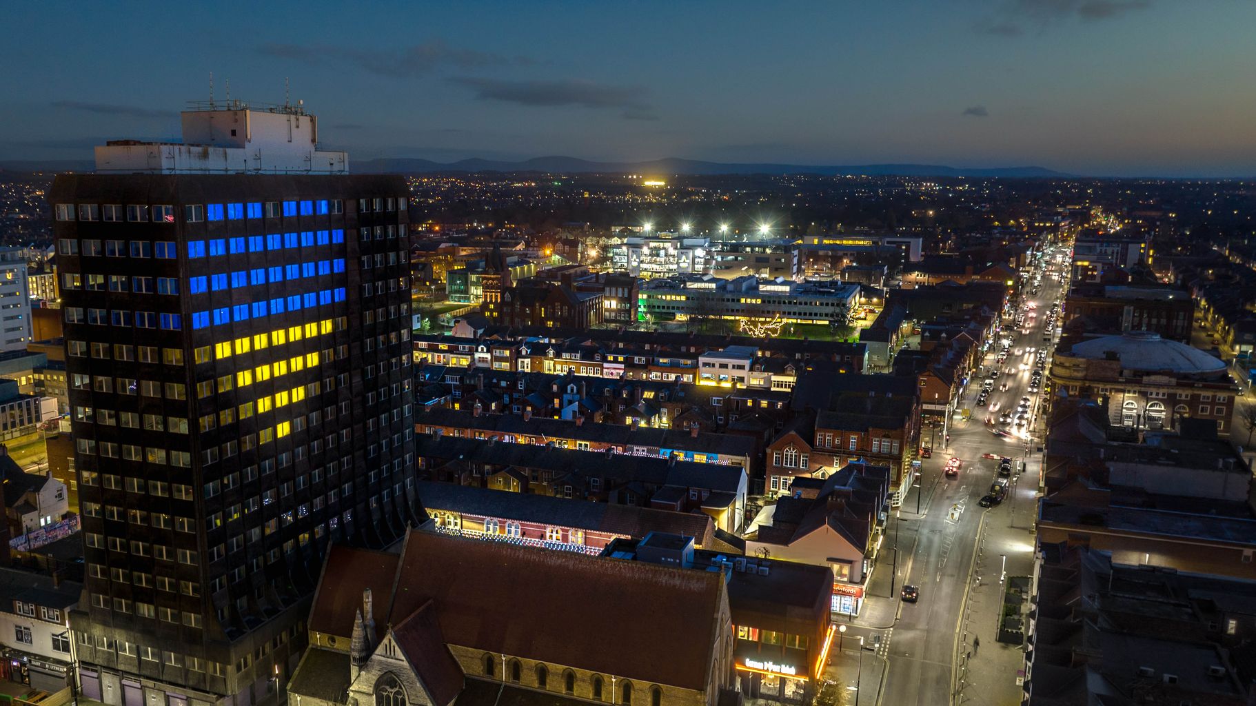 Middlesbrough's heart beats blue and yellow for Ukraine | News ...