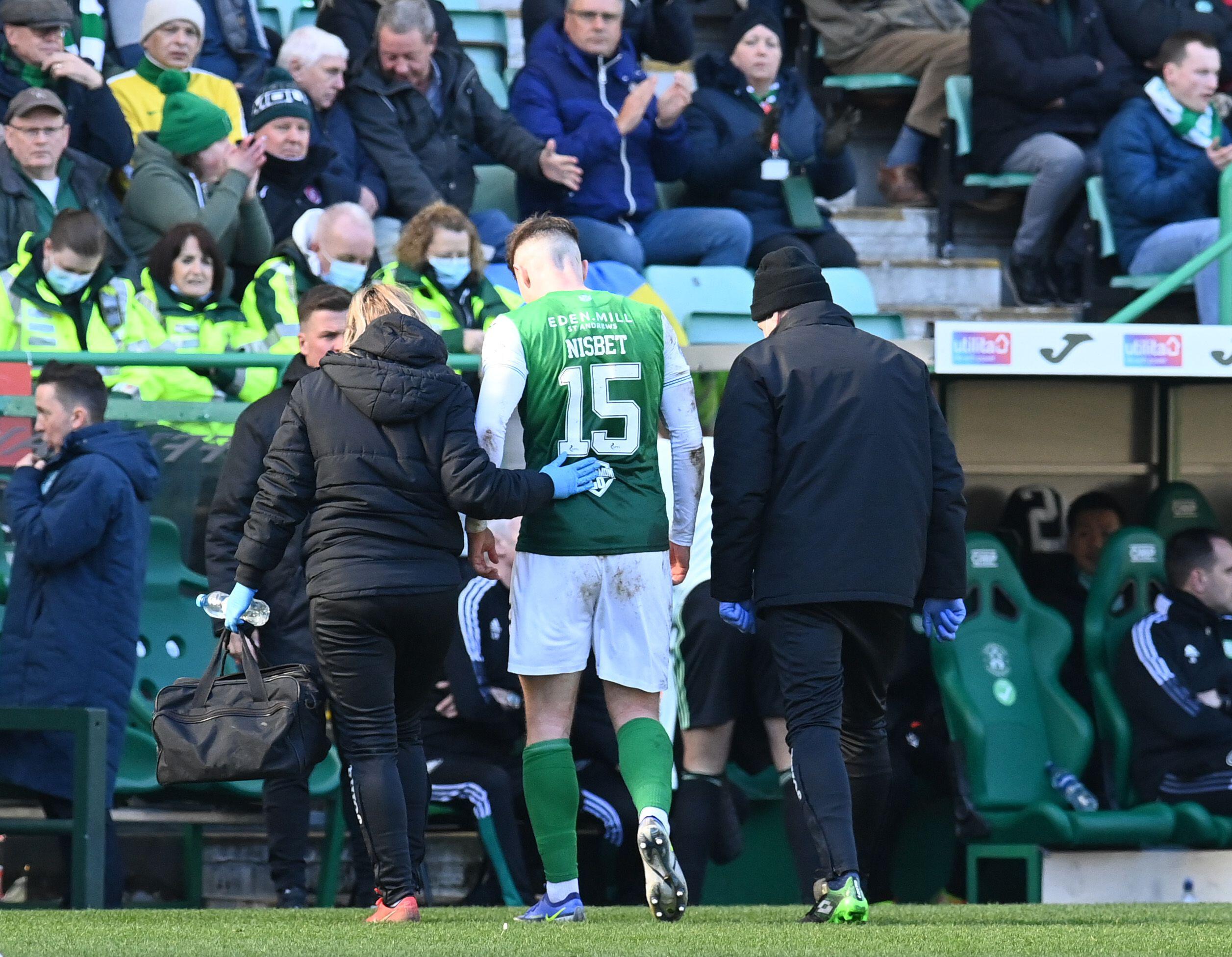 Hibs striker Kevin Nisbet faces up to nine months out after surgery