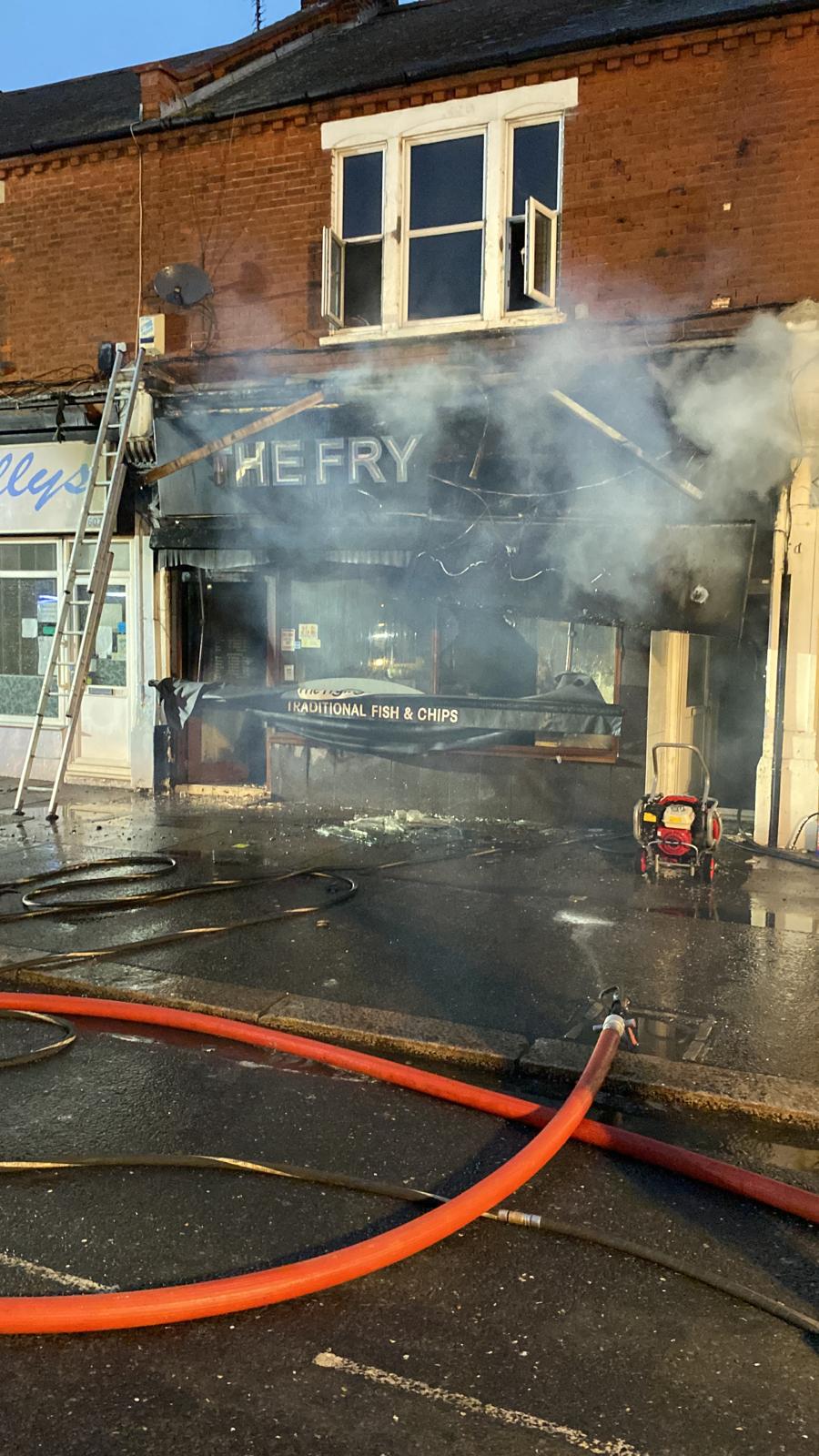 A Southend chippy has been destroyed by a fire