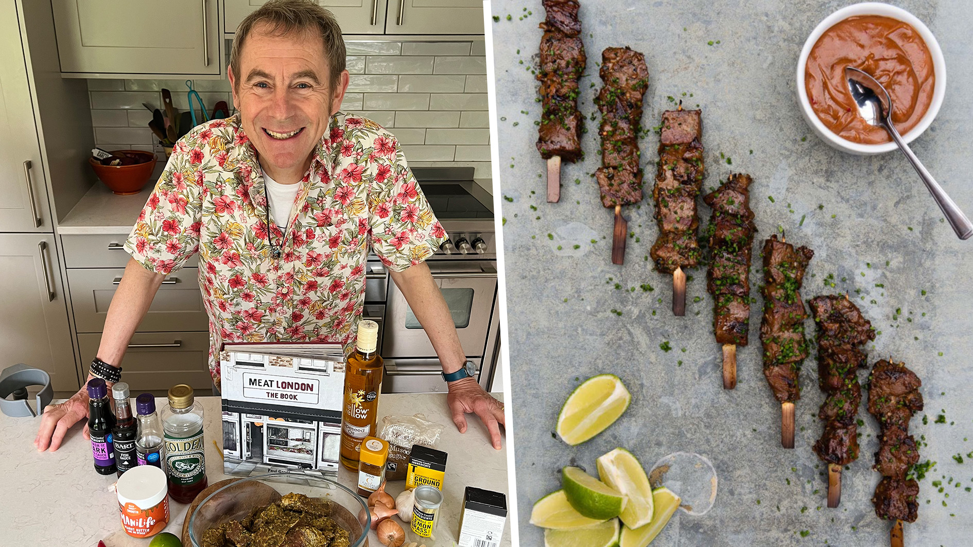 How to make Beef Satay with Peanut Dipping Sauce