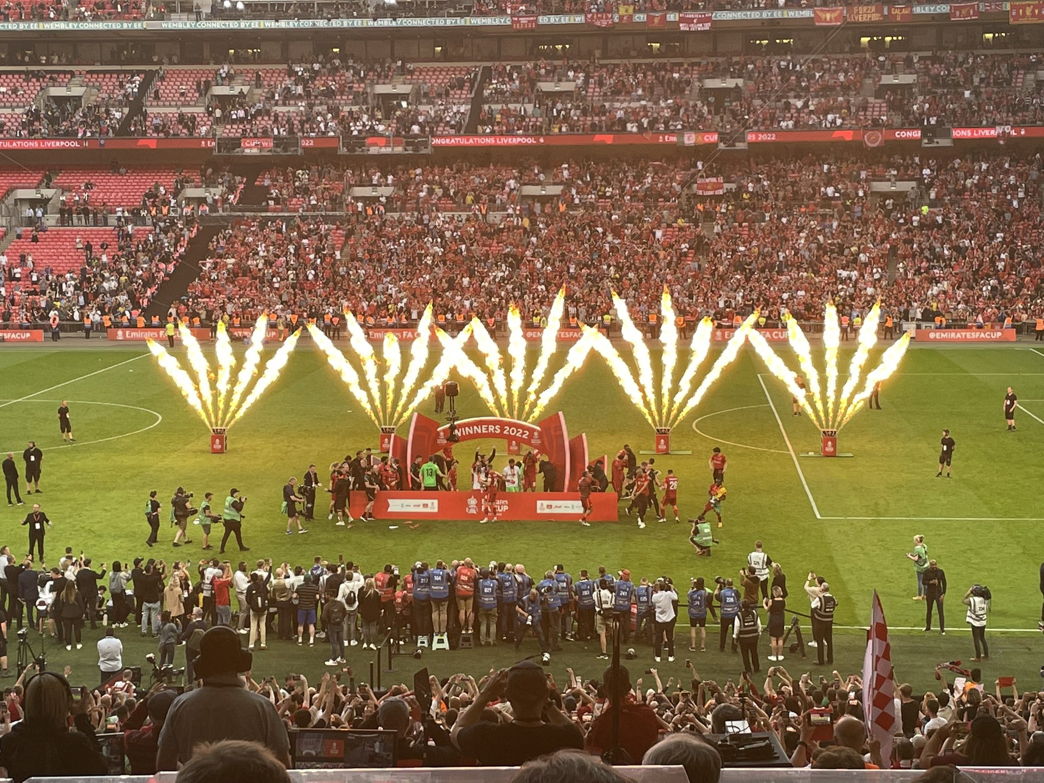 Liverpool secure second title of season after FA Cup win