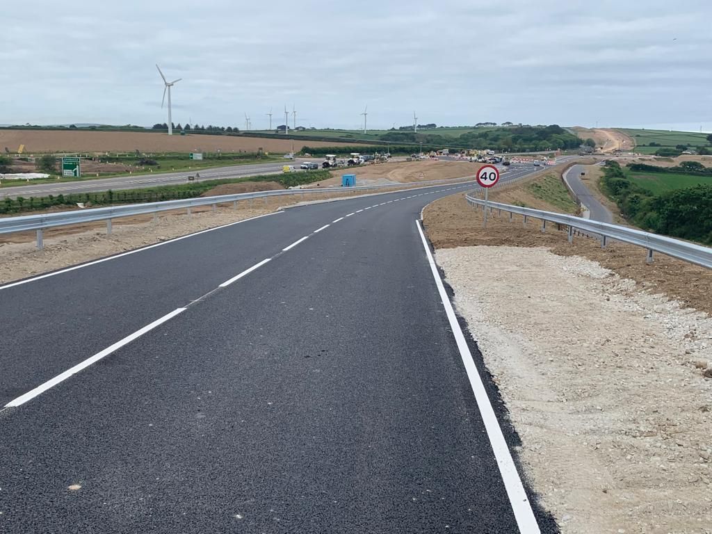 Drivers urged to take care on new A30 roundabout between Chiverton and ...
