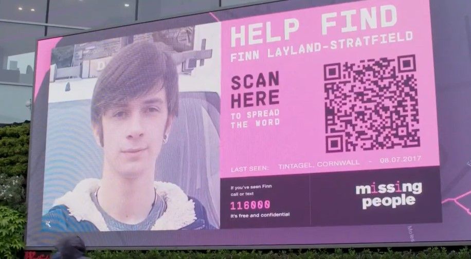 Missing teenager from Cornwall to feature on new revamped billboards