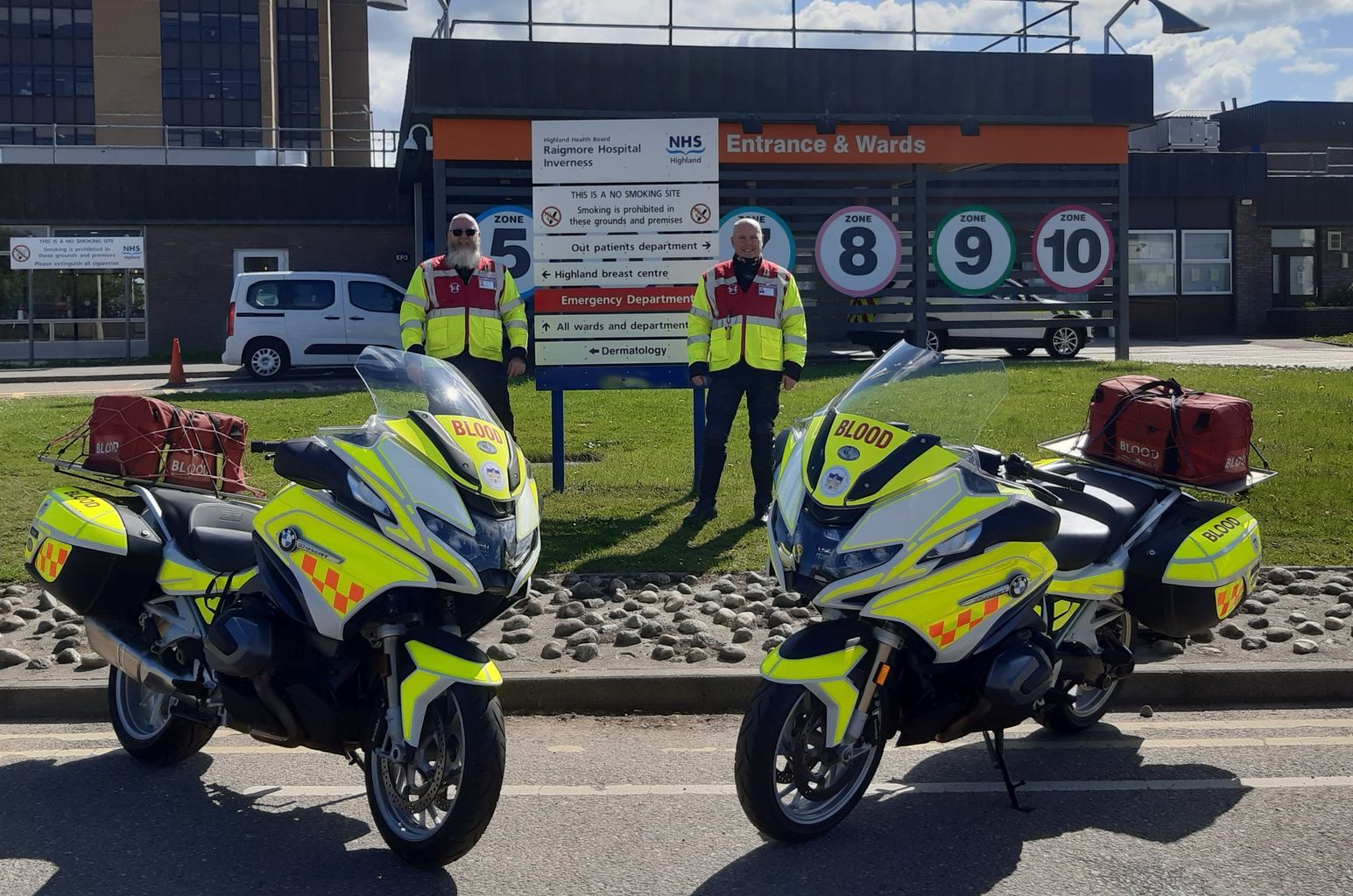 Inverness volunteers attempt world record Blood Bikes relay
