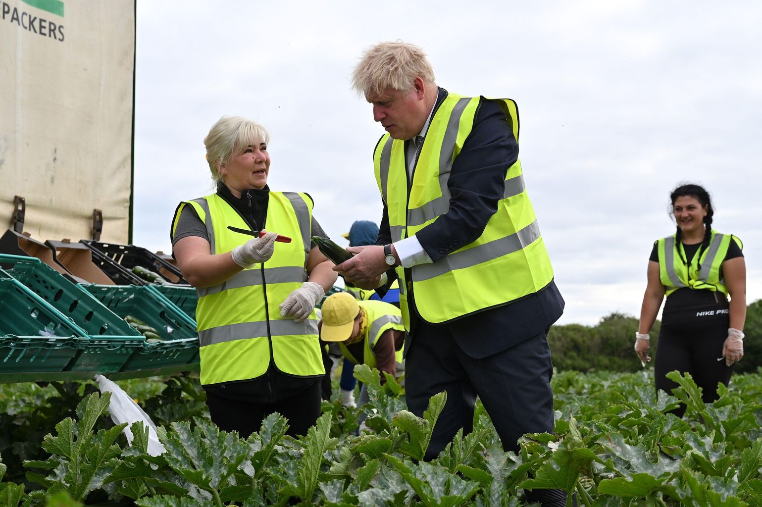 Boris Johnson praises 'hard work' of farmers on visit to Cornwall