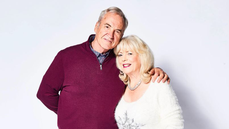 What were Gavin & Stacey's Pam and Mick filming at at Barry Island?