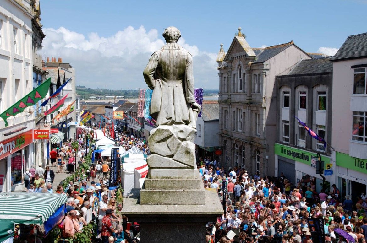 Penzance celebrates first in-person Mazey Day since pandemic