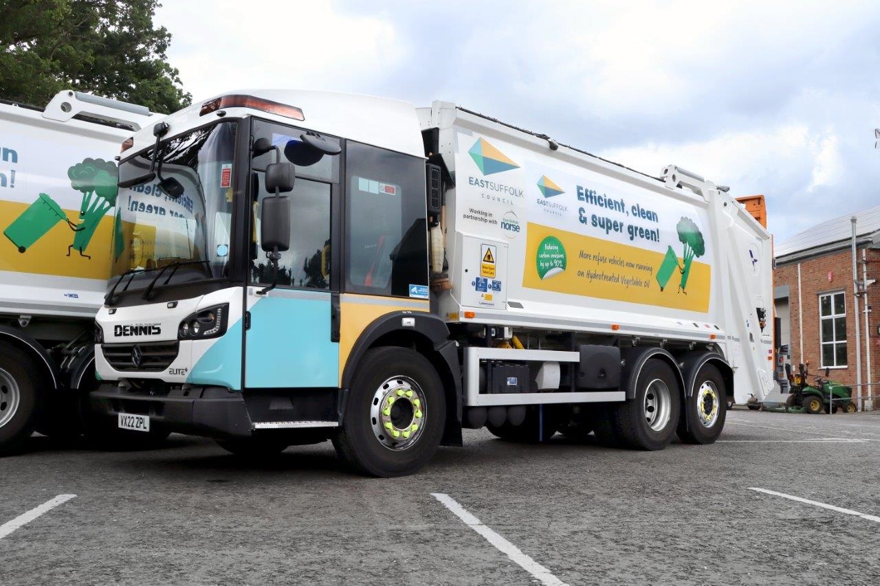 Bin lorries fuelled by vegetable oil rolled out in East Suffolk | News ...