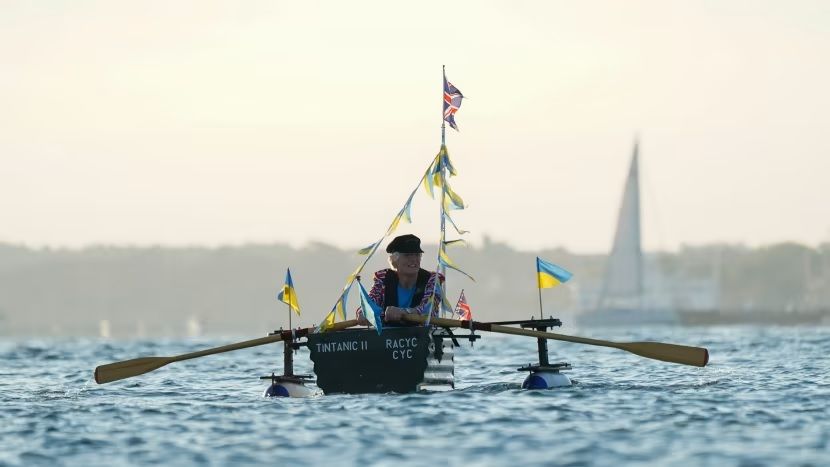 Retired Major rows to the Isle of Wight in homemade boat | News - undefined