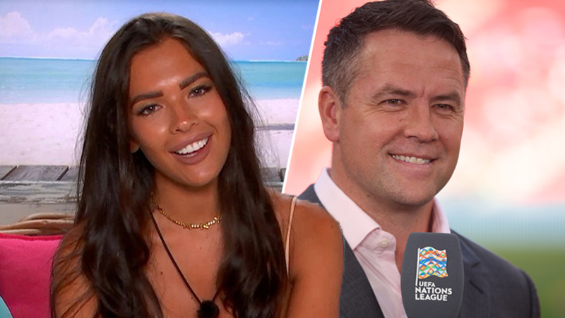 Michael Owen sends special message to daughter Gemma in Love Island villa