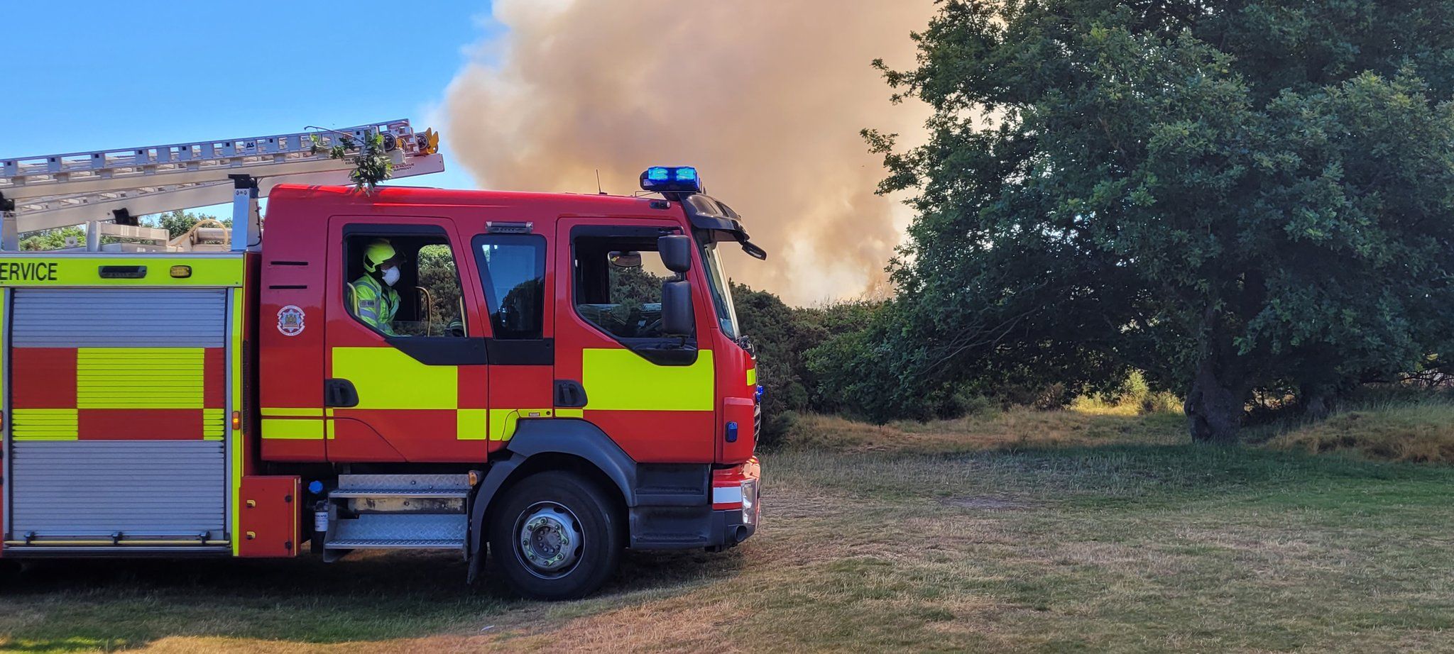 Firefighters warn about dry conditions after Rushmere Golf Club fire