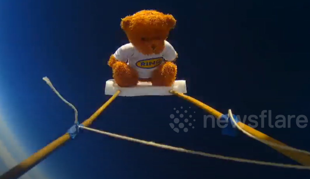 Bedford Dad launches teddy bear into space to inspire kids to 'dream big'