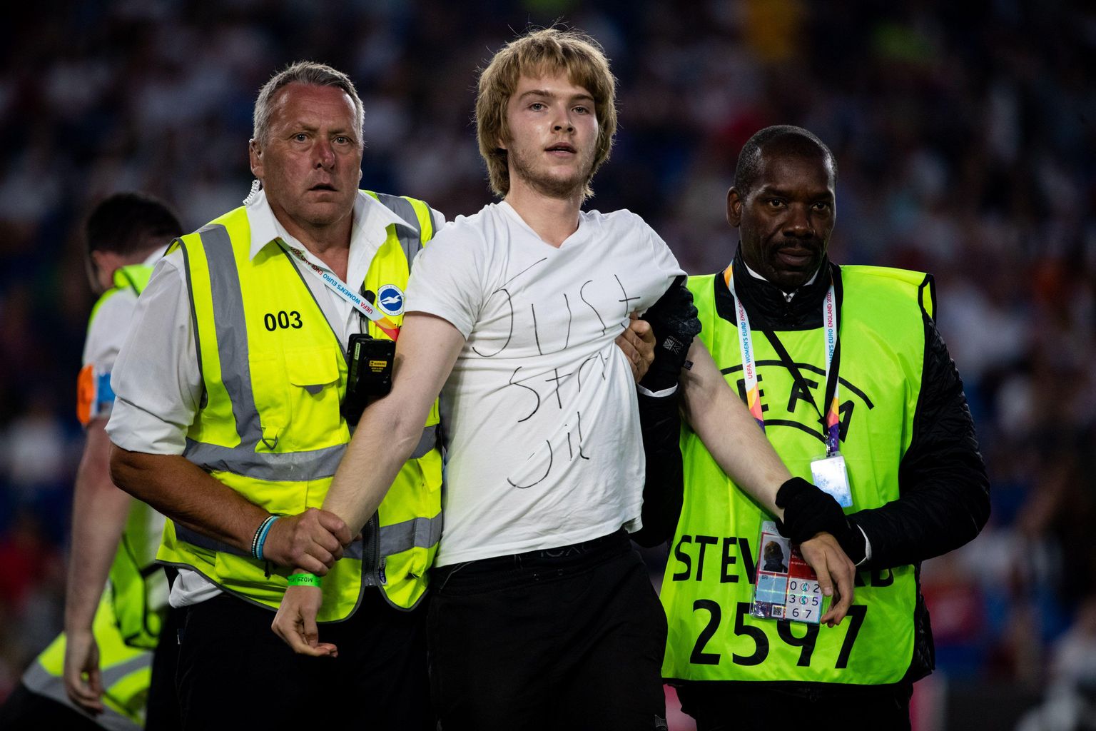 Women's Euros pitch invader gets three-year football banning order ...