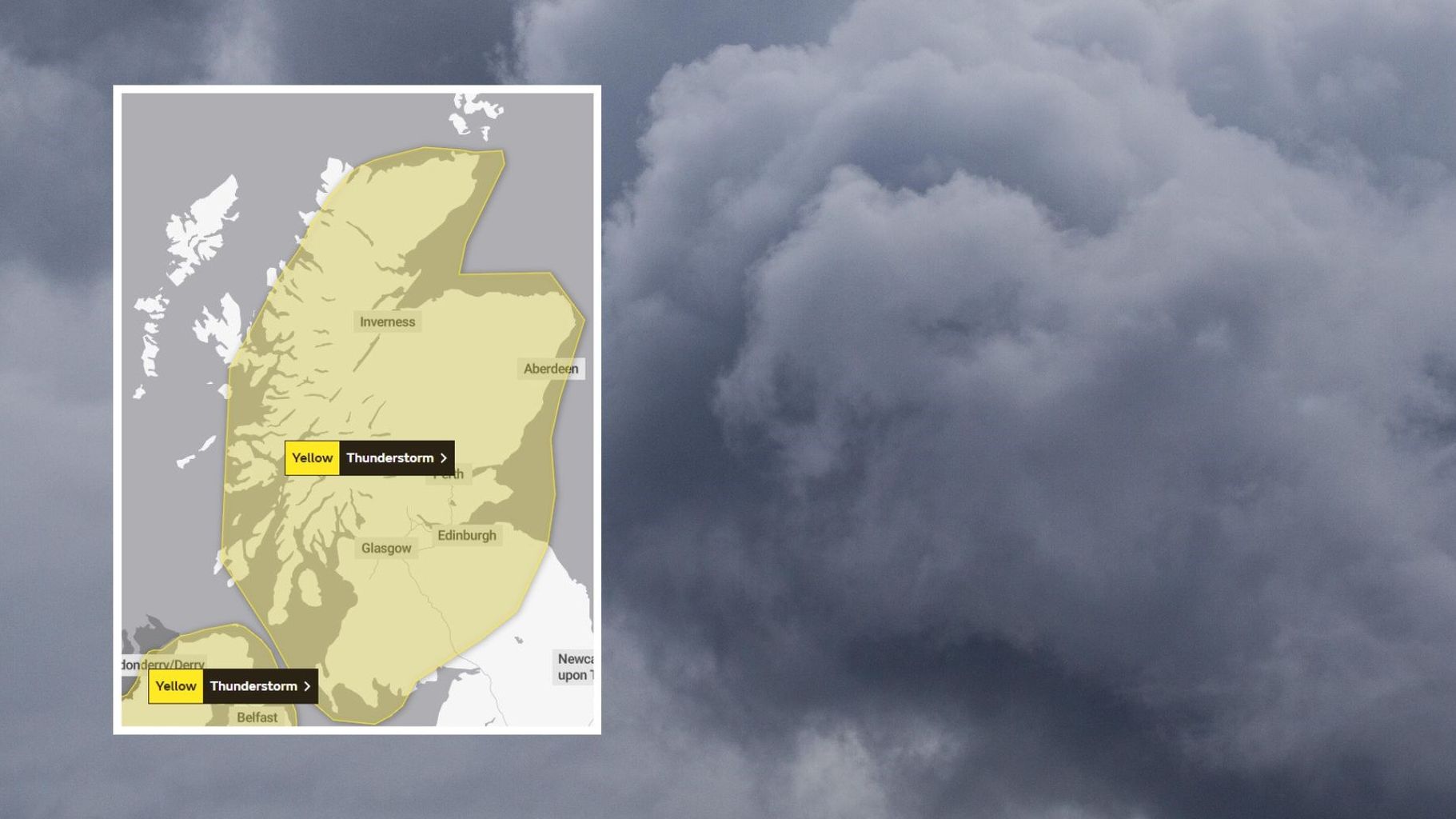 Thunderstorms to hit Scotland after Met Office brings forward weather ...