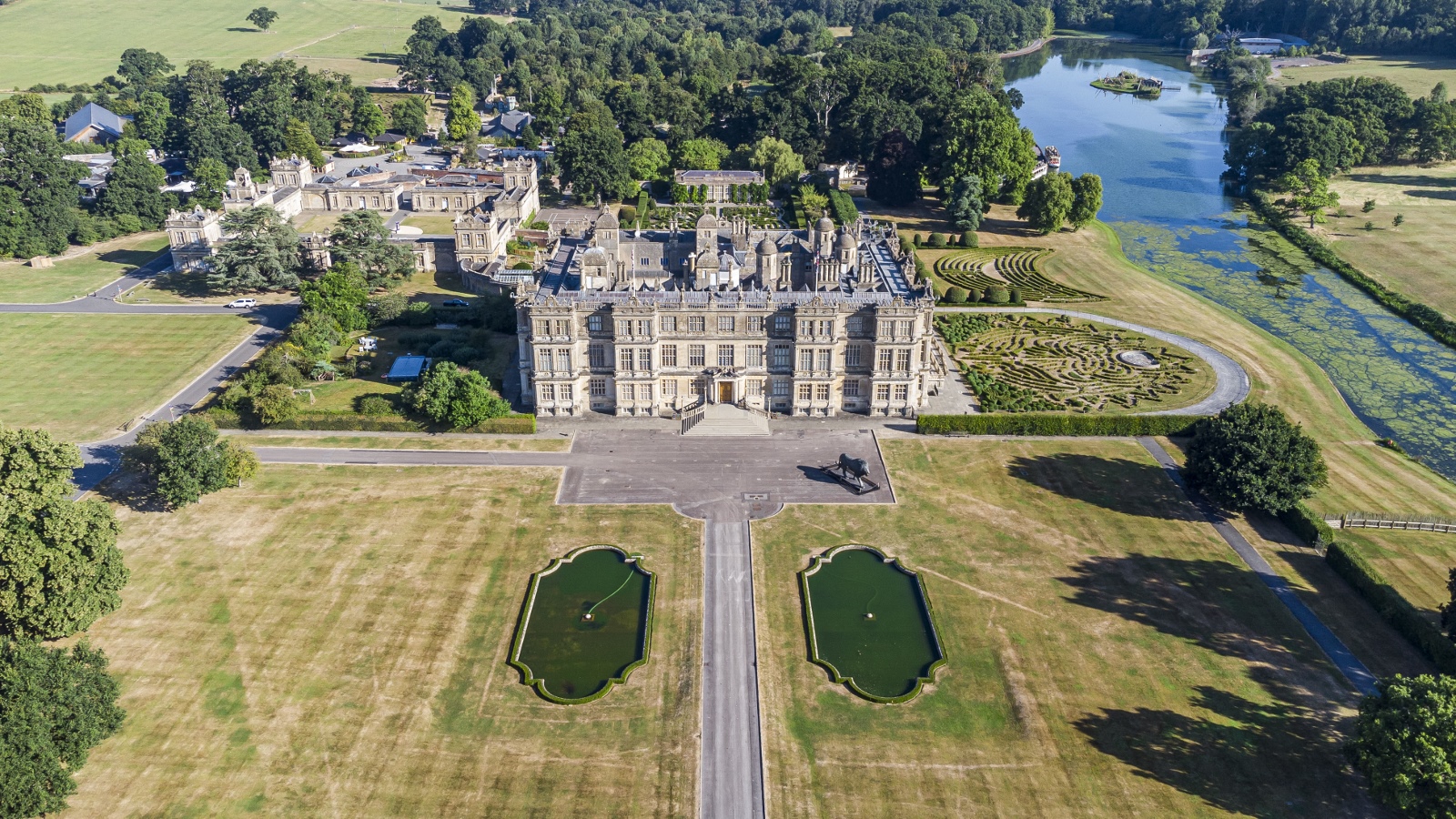 Heatwave reveals ghostly outline of Longleat’s Lost Gardens | News ...